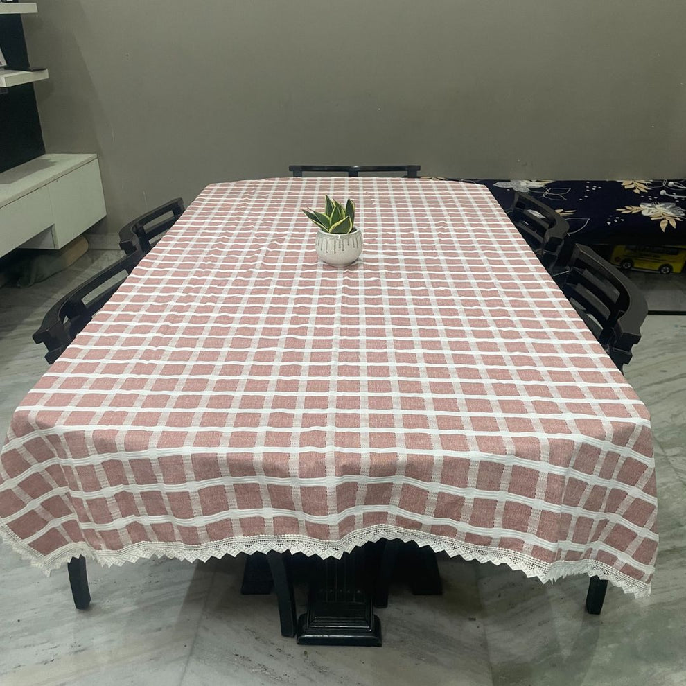 6 Seater Dining Table Cover 100% Organic cotton – Loomsmith